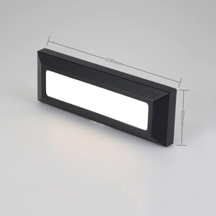 Aplique Led Sobrepuesto Muro 6w Exterior - Weiled Iluminación